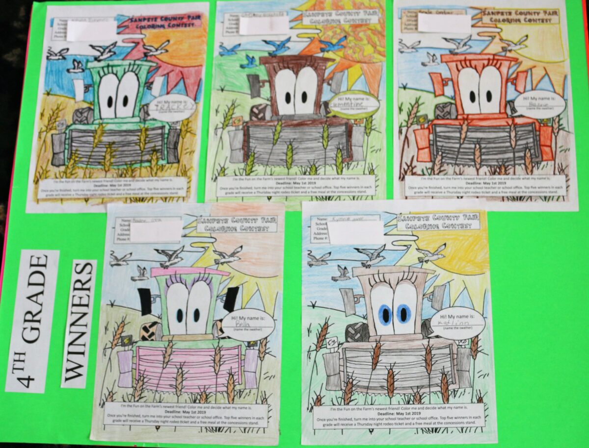 Coloring contest winners on display at fair | News, Sports, Jobs ...